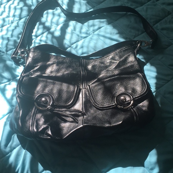 Bags | Leather Like Purse With Pockets | Poshmark